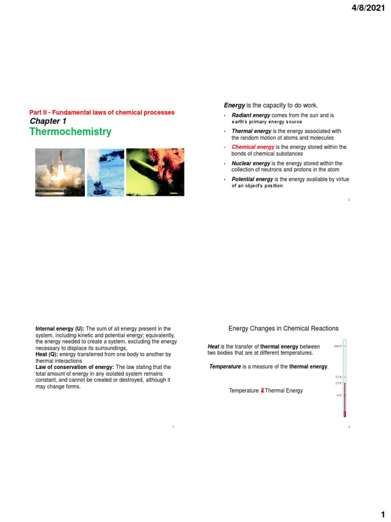Thermochemistry Essentials | PDF | Heat Capacity | Chemistry