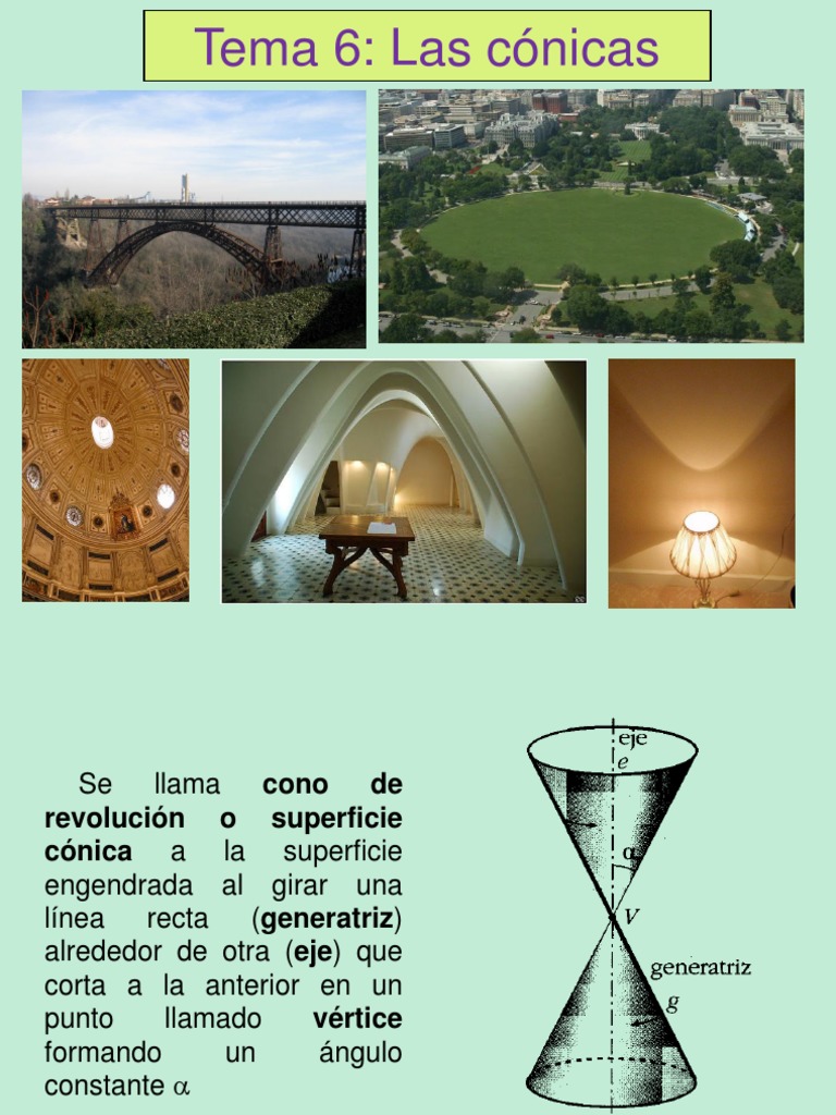 Tema 9. Cónicas | PDF | Elipse | Geometría Elemental