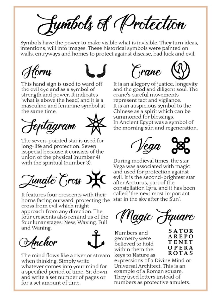 Magic Symbols of Protection | PDF