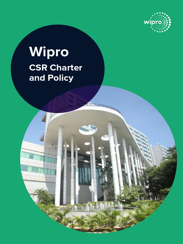 Wipro: CSR Charter and Policy | PDF | Corporate Social Responsibility | Sustainability