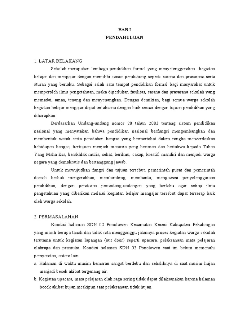 Proposal Paving | PDF