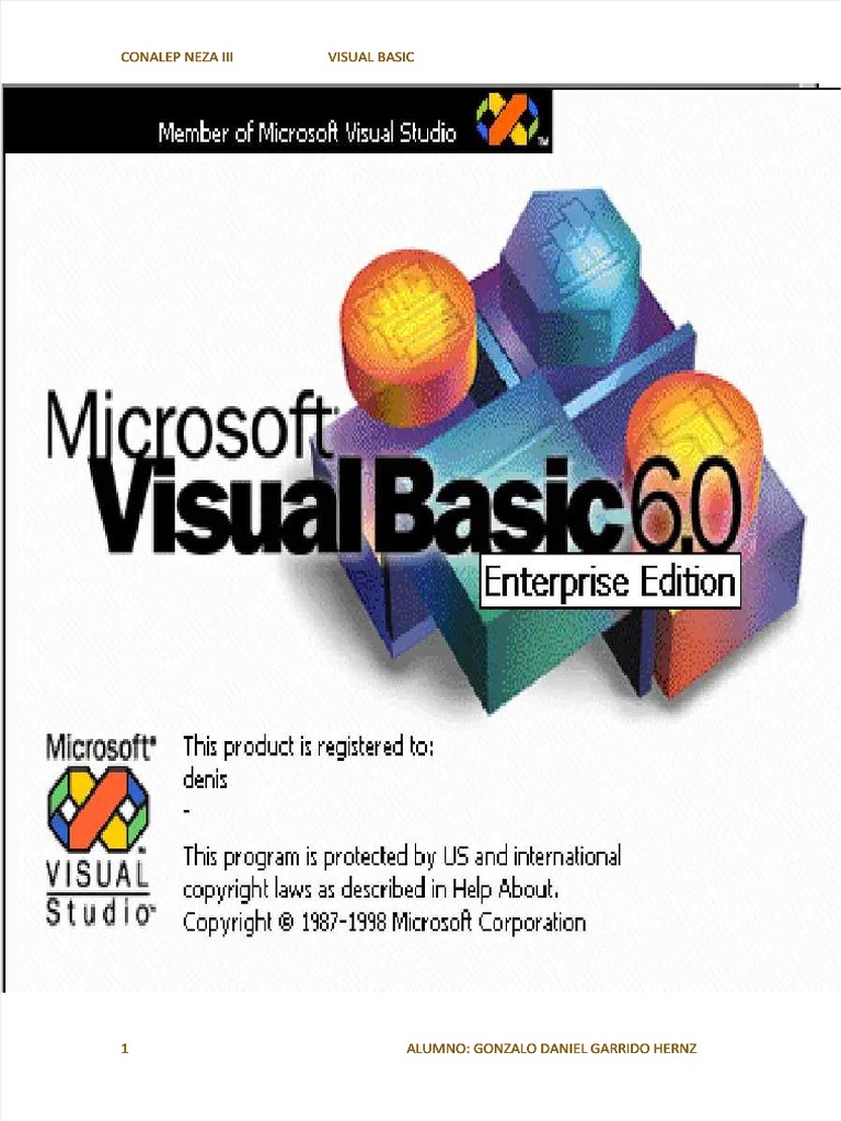 Introducción a Visual Basic 6.0 | PDF | Básico | Ventana (informática)