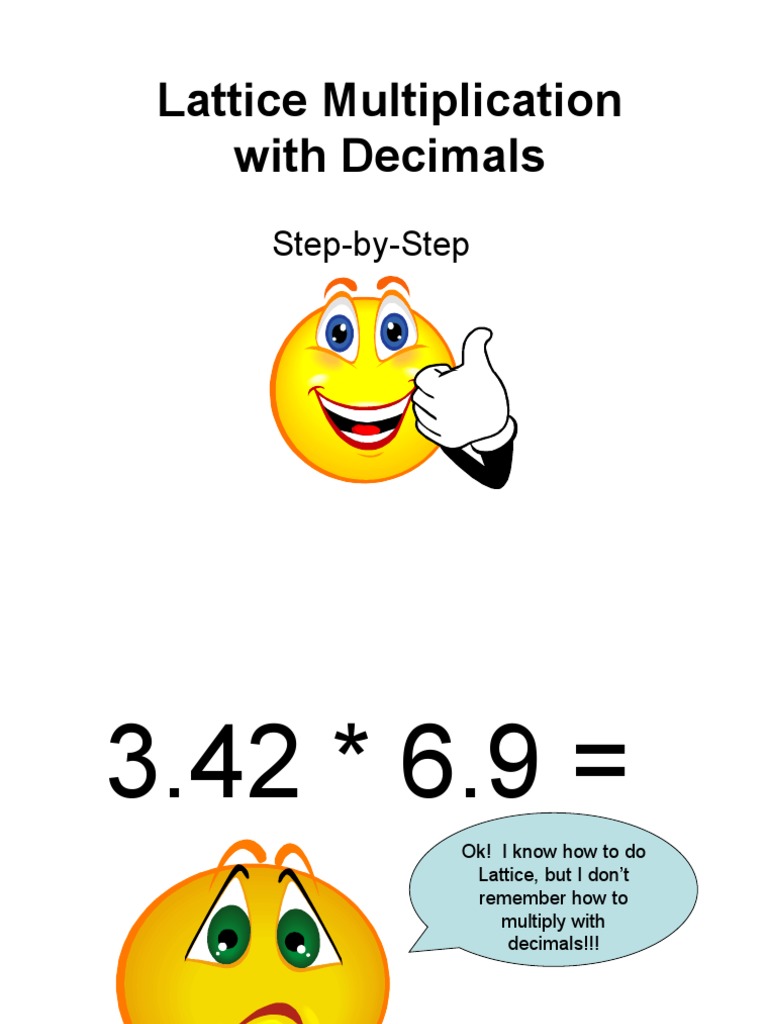 Lattice Multiplication With Decimals: Step-by-Step | PDF ...