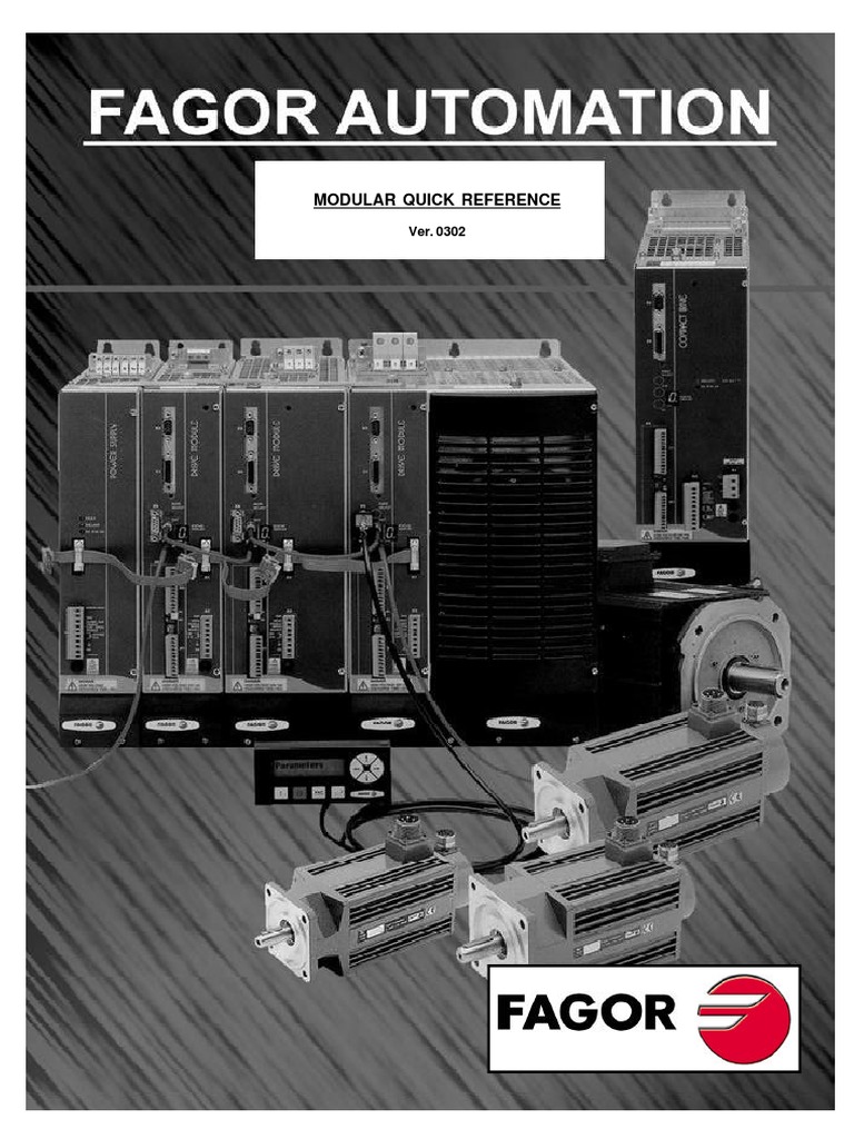 Fagor Modular Drives and Motors Quick Reference | PDF | Electric Motor ...