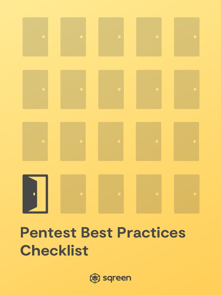 Pentest Best Practices Checklist Download Free Pdf Penetration Test