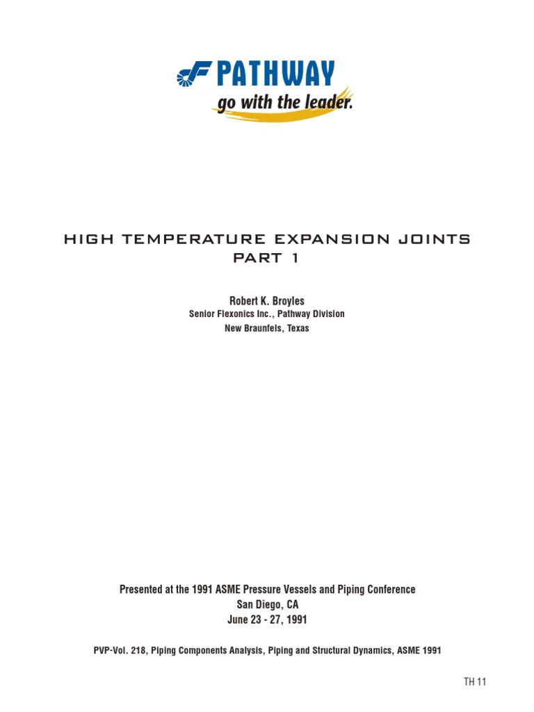 TH11 - High Temp Expansion Joints Part 1 | PDF