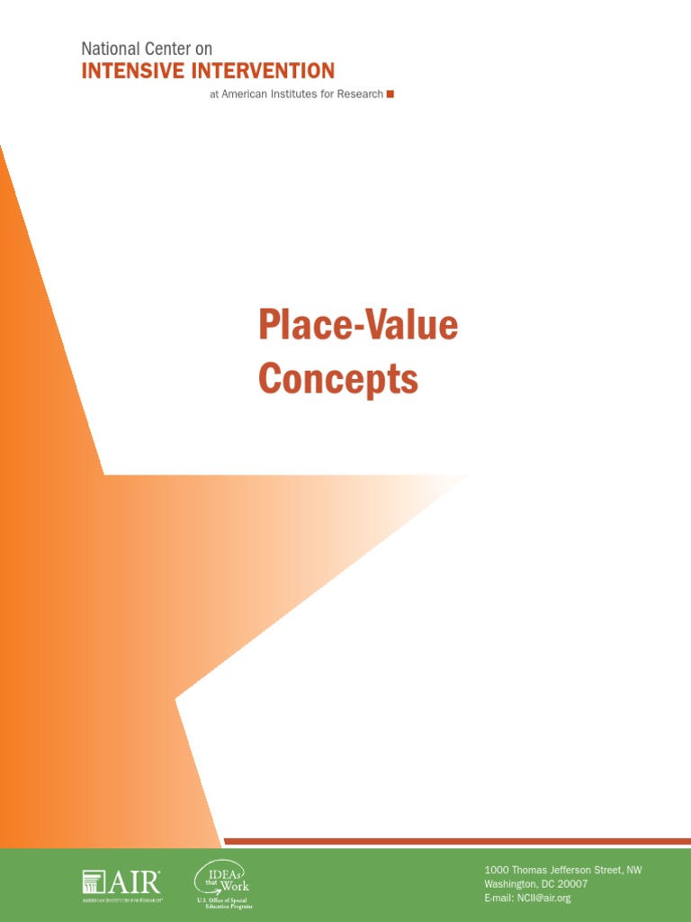 Place-Value Concepts: Intensive Intervention | PDF | Numbers | Decimal