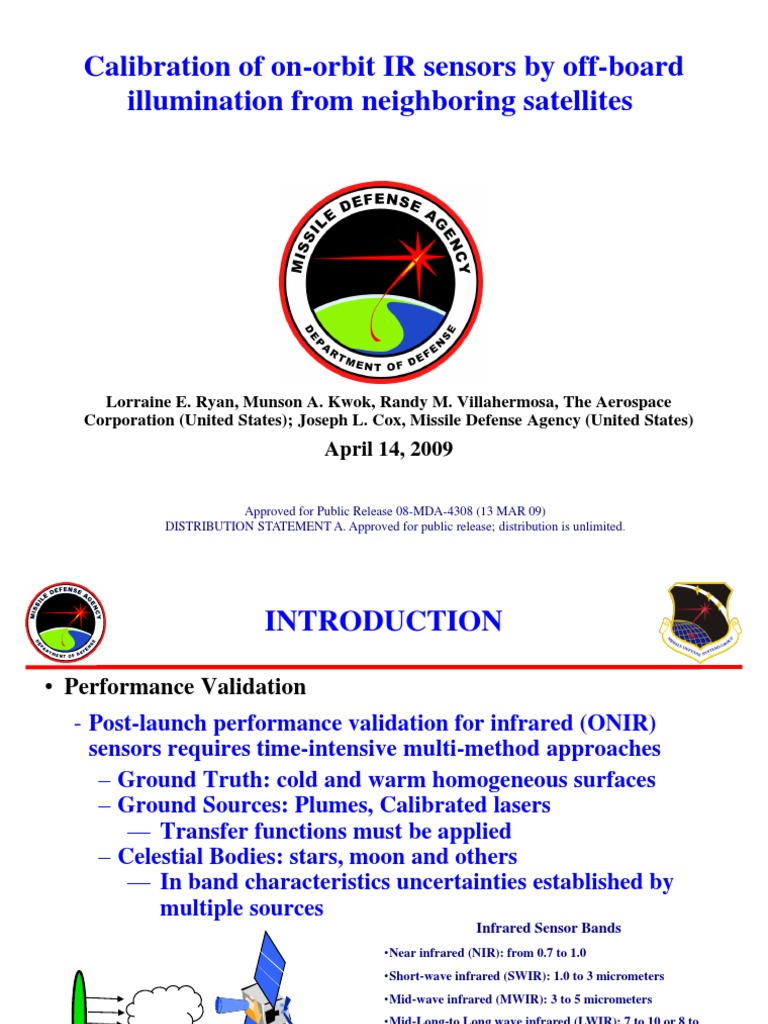 Calibration of On-Orbit IR Sensors by Off-Board Illumination From ...