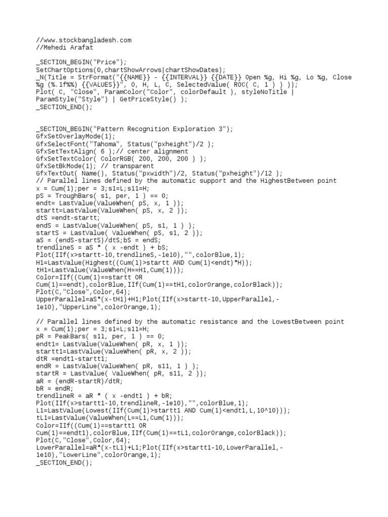 Parallel Trend Lines | PDF