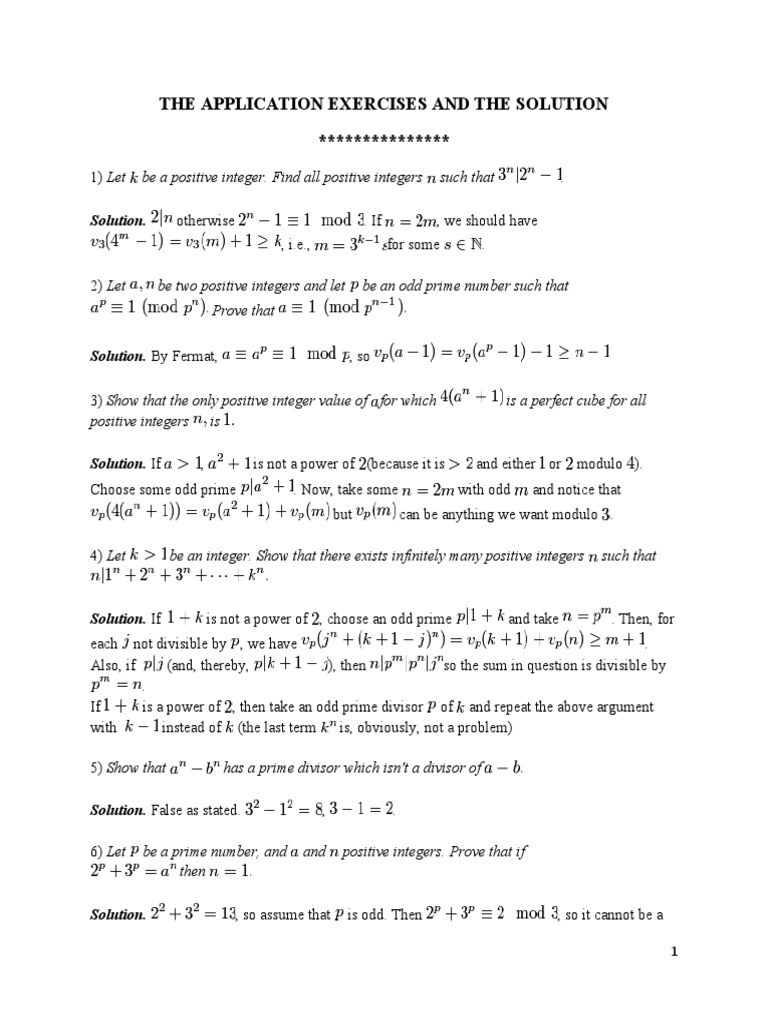 Non-integer Solutions in Positive Integers | PDF | Prime Number | Integer