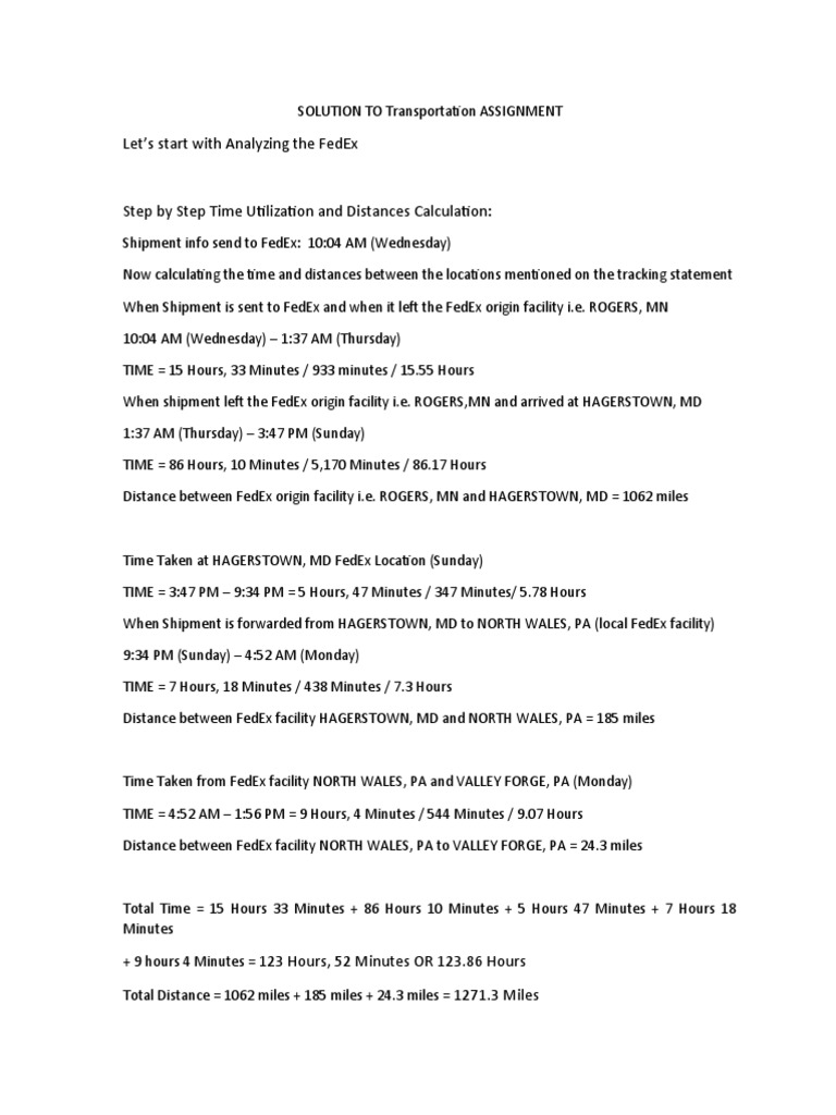 Transportation Evaluation | PDF | Cargo | Transport