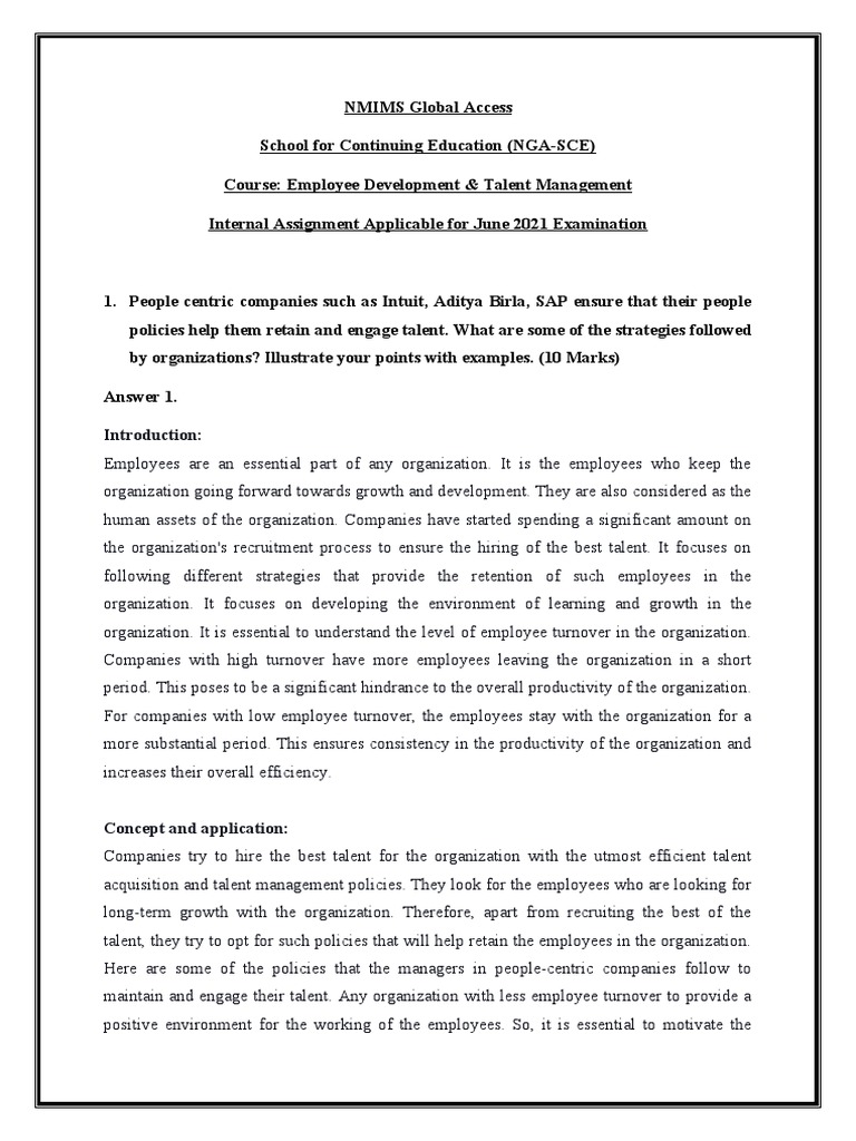 Employee Development & Talent Management | PDF | Recruitment ...