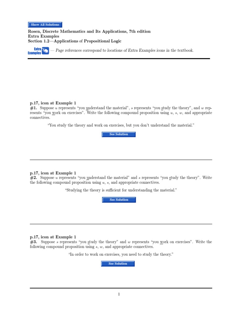 Rosen 7 e Extra Examples 0102 | PDF | Lie | Theory