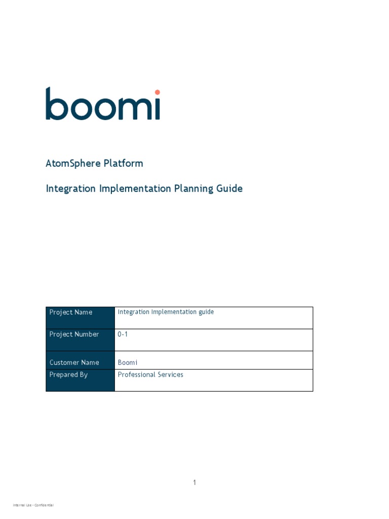 Dell Boomi Implementation Planning Guide | PDF | Json | Computing