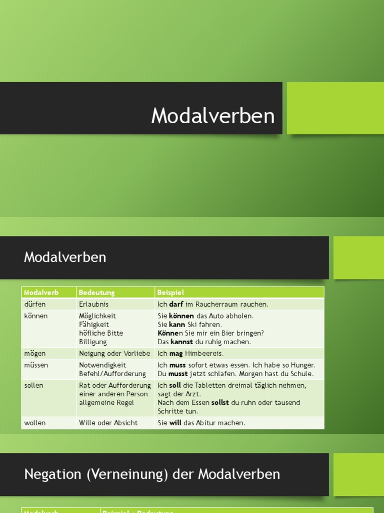 Modalverben | PDF