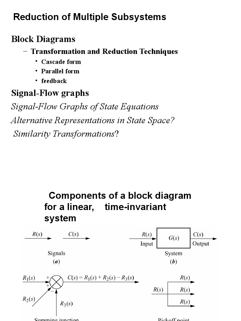 Chapter 5 Reduction of Multiple Subsystems Block | PDF | Electrical Engineering | Systems ...