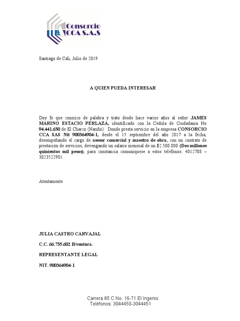Carta Laboral | PDF