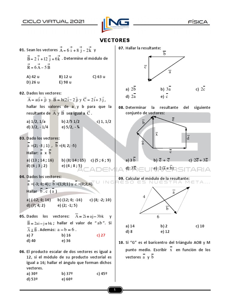 Vectores | PDF | Vector Euclidiano | Álgebra lineal