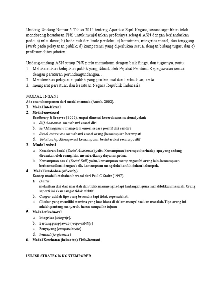 Modal Intelektual Modal Emosional | PDF