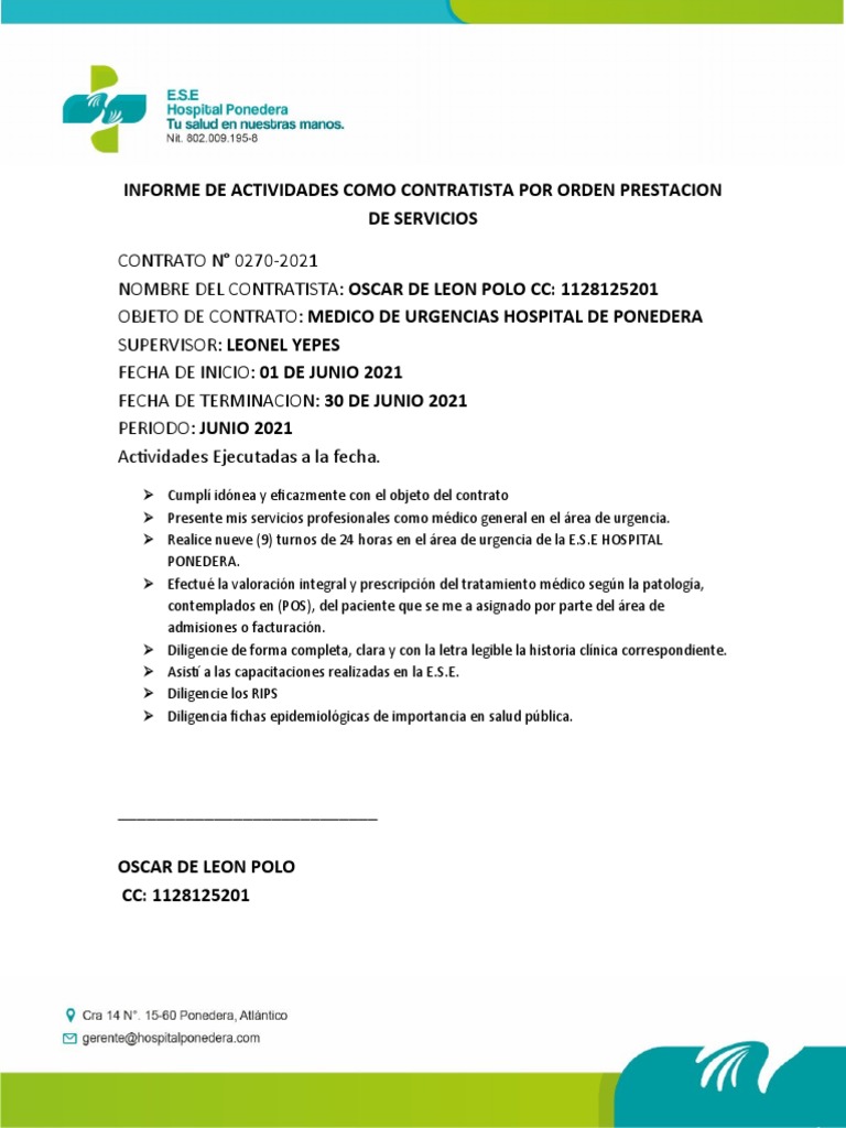 Yando Actividades | PDF | Hospital | Ciencias de la Salud