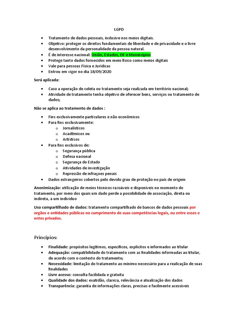 Proteção de Dados Pessoais no Brasil: Introdução à Lei Geral de ...
