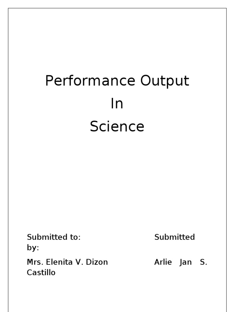 Performance Output | PDF | Lever | Screw