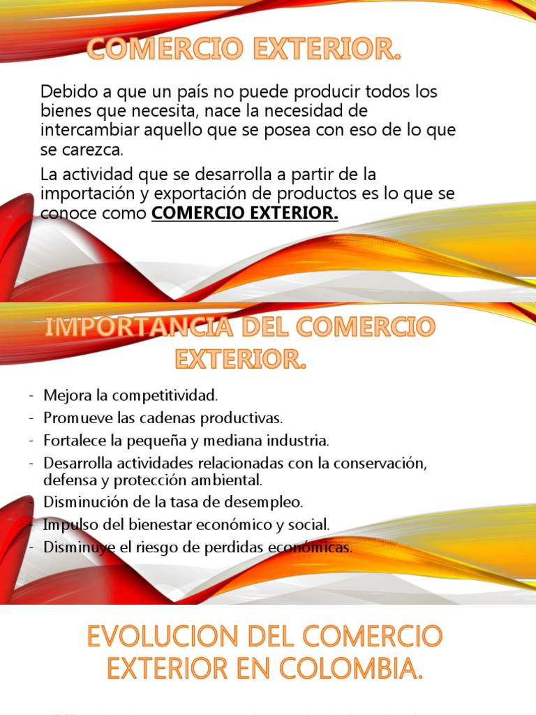 Comercio Exterior en Colombia: Historia y Avances | PDF | Colombia ...