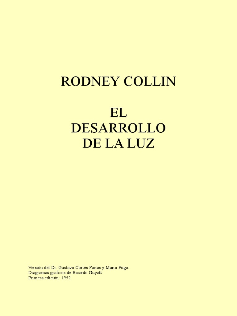 Rodney Collin - Desarrollo de La Luz | PDF | Universo | Método científico