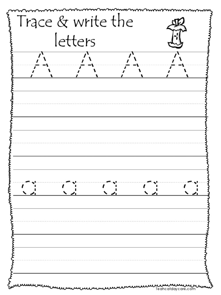 Trace - Write The Alphabet | PDF