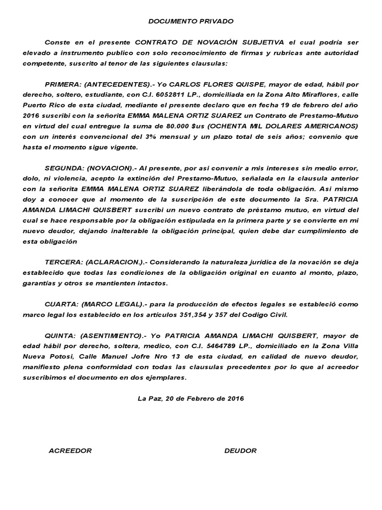 Rudyciño | PDF | Pagos | Subrogación