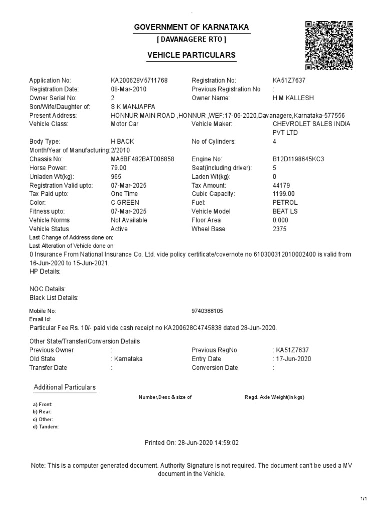 Form Fee Reciept Print Report | PDF | Vehicles | Automotive Technologies