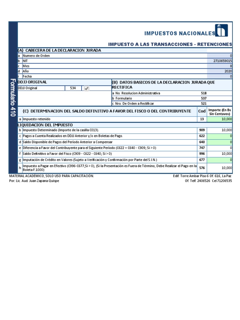 FORM 410.v2 IT | PDF