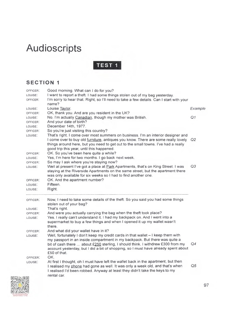 Cambridge IELTS 14 Test 1 Script | PDF