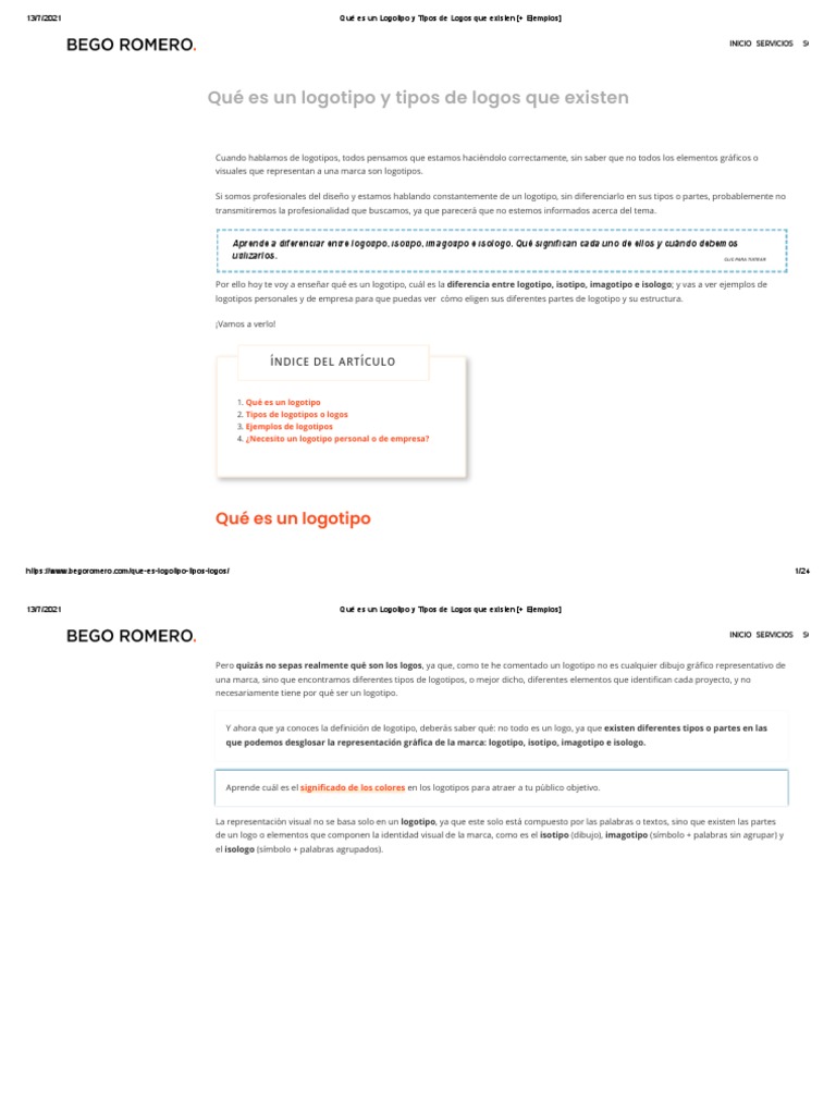 Qué Es Un Logotipo y Tipos de Logos Que Existen (+ Ejemplos) | PDF ...