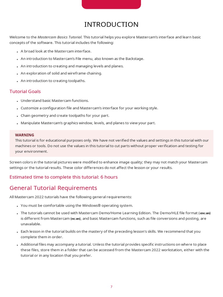 Mastercam 2022 Basics Tutorial - Part3 | PDF | Software | Software Engineering