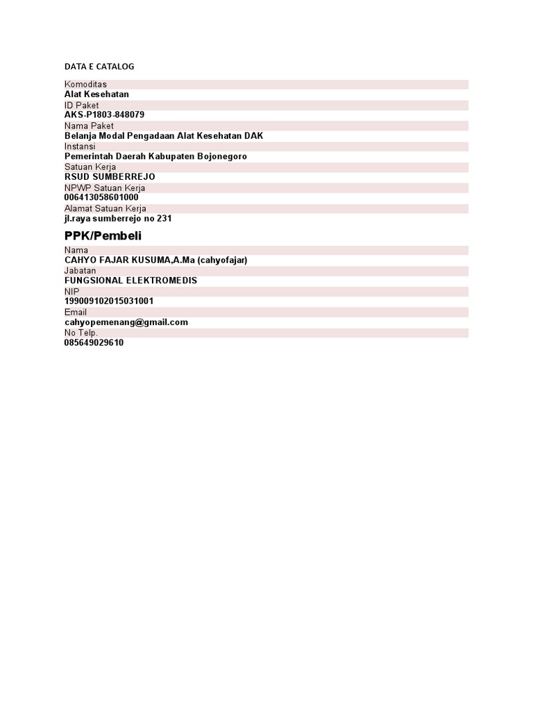 Data e Catalog | PDF