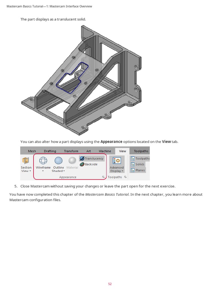 Mastercam 2022 Basics Tutorial - Part18 | PDF | Business | Computers