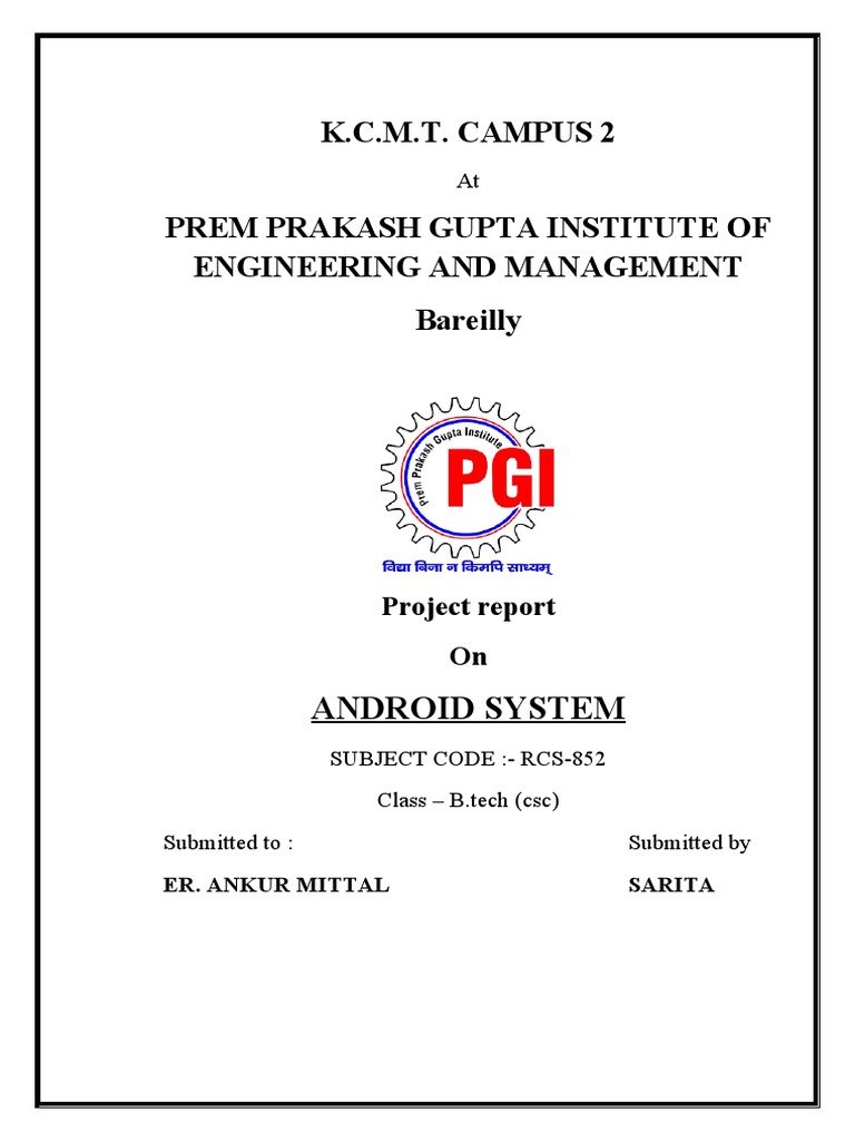 Andoid Operating System | PDF | Java (Programming Language) | Html