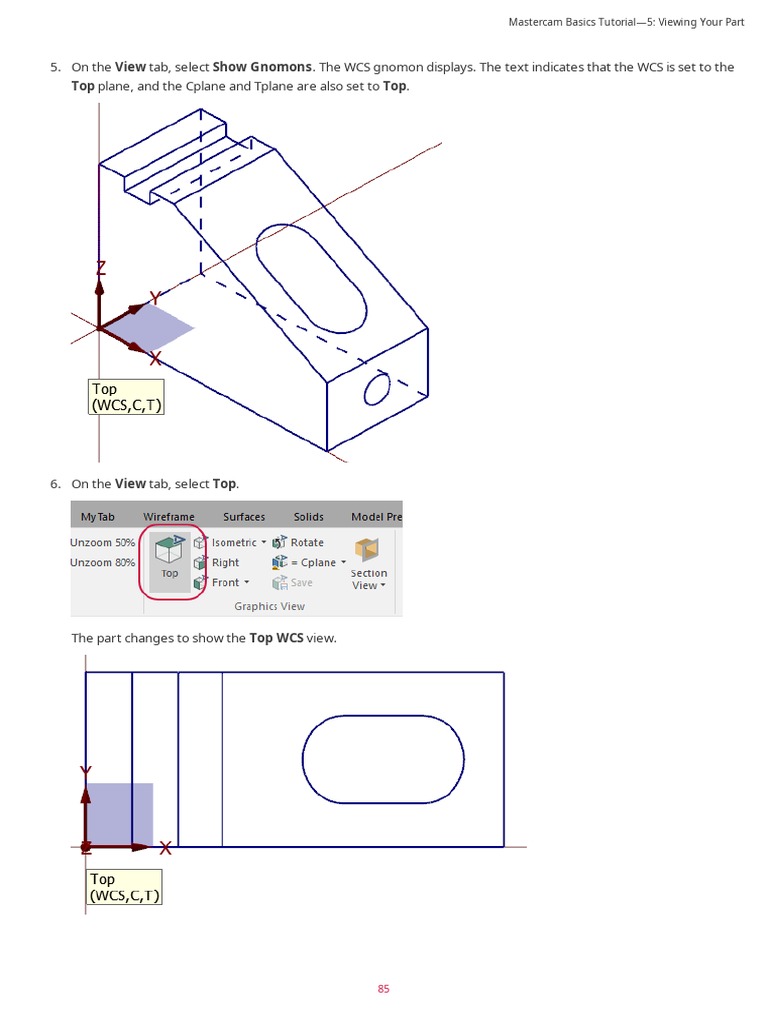 Mastercam Basics: Viewing Parts | PDF