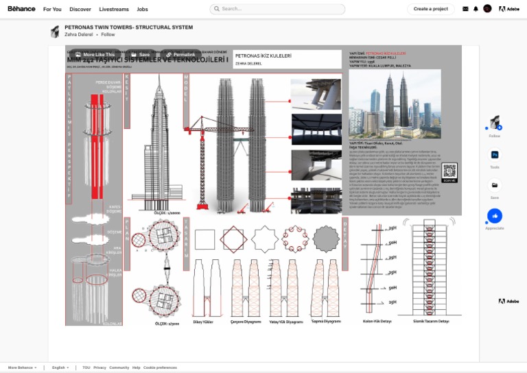 Petronas Twin Towers Structural System | PDF