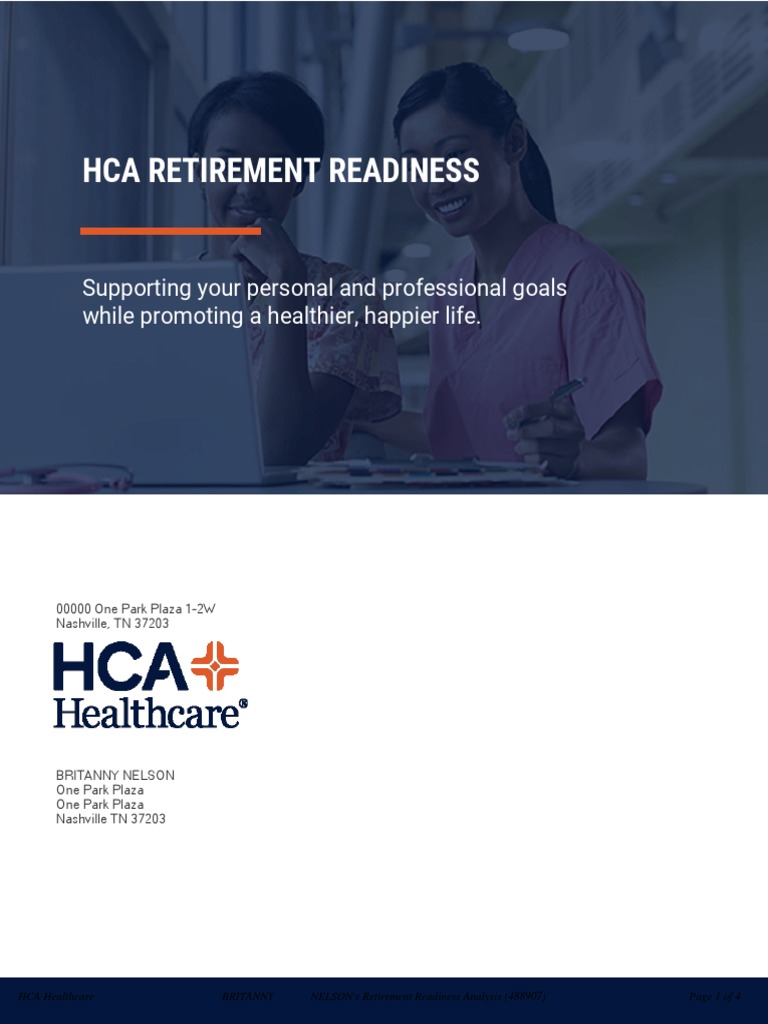 Hca Retirement Readiness: Supporting Your Personal and Professional ...
