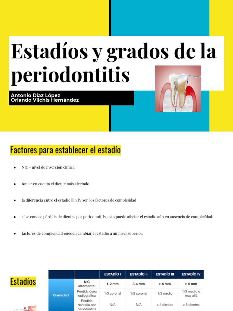 Estadios y Grados de La Periodontitis | PDF