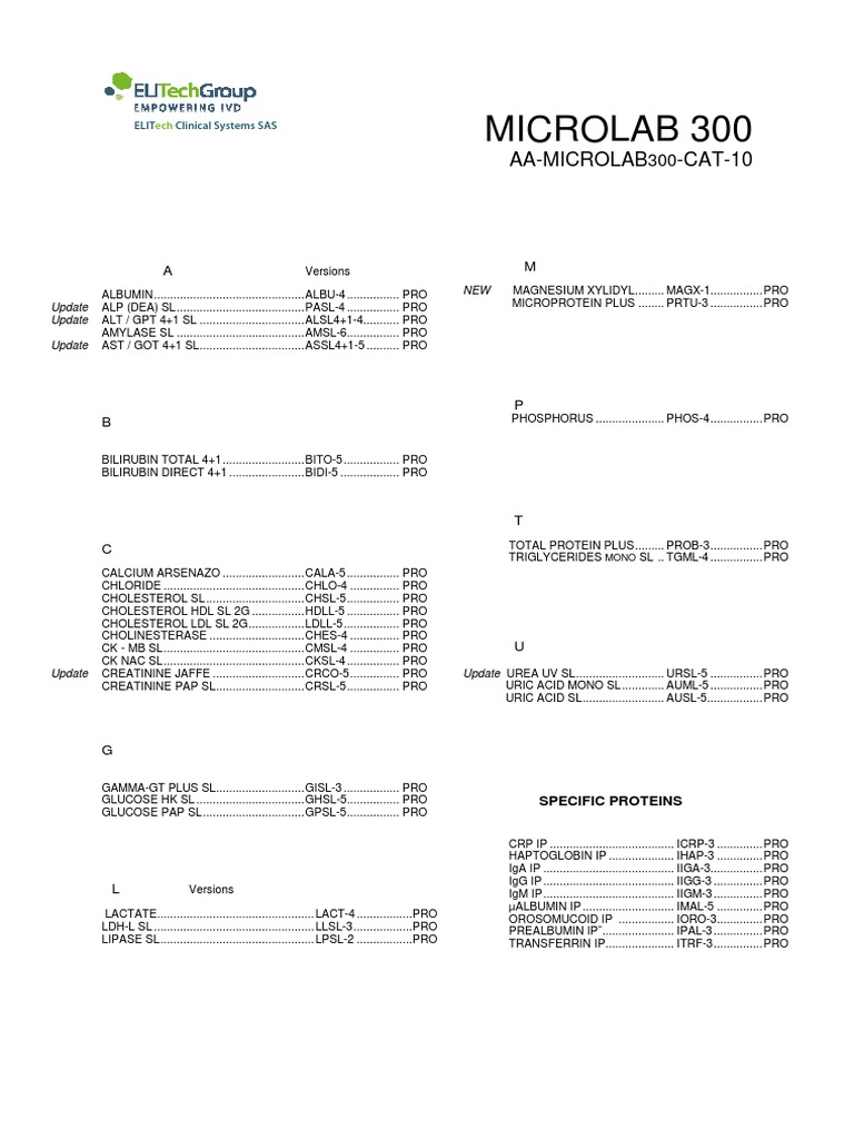 Microlab 300 Analyzer Procedures Guide | PDF | Calibration | Temperature