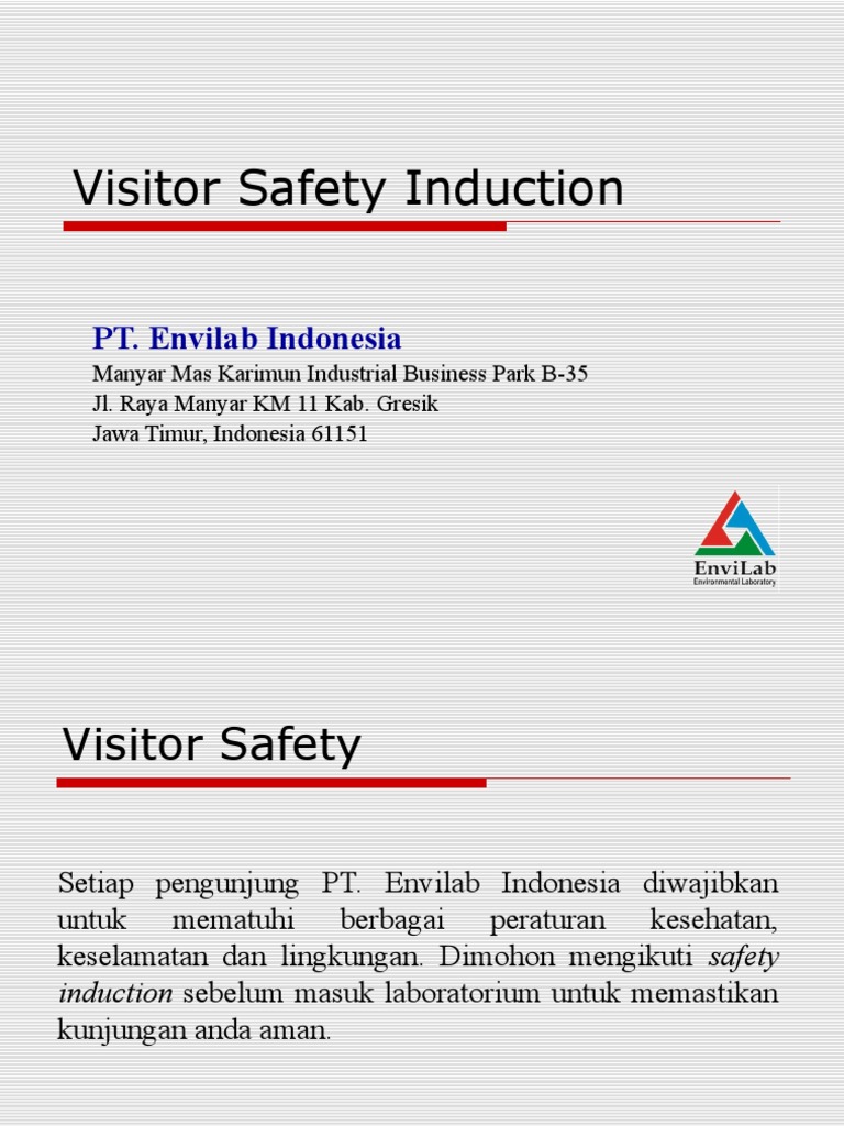 Visitor Safety Induction (Indo) | PDF