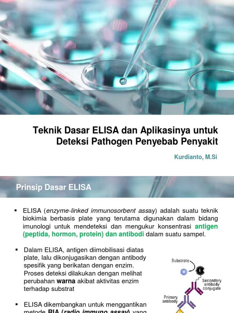 Teknik Dasar ELISA Dan Aplikasinya Untuk Deteksi Pathogen | PDF