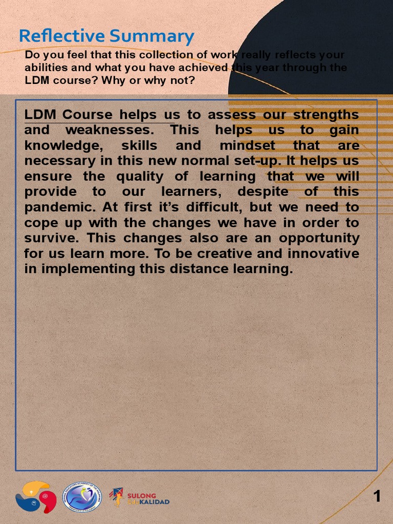 ELSES LDM Practicum Portfolio Template | PDF | Learning | Lesson Plan