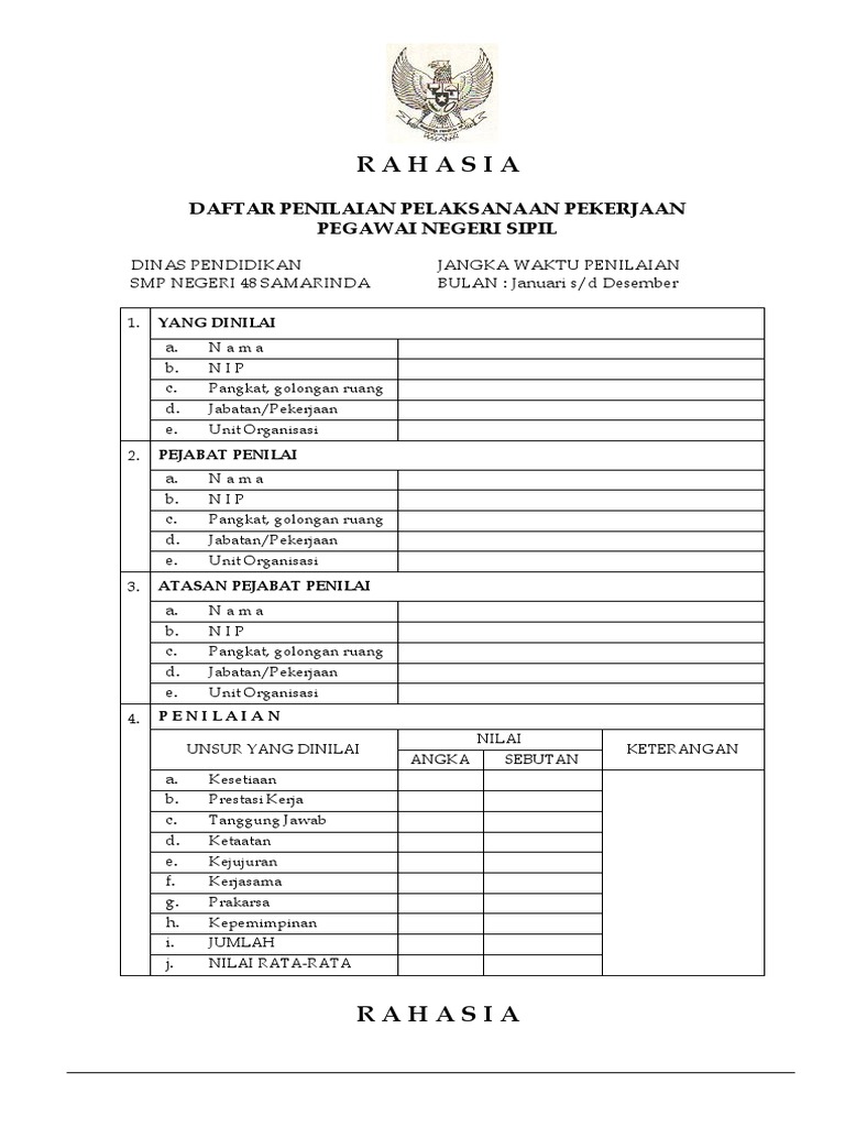 2.3.1 Format DP3 | PDF | Karier & Perkembangan | Kajian Bahasa Asing