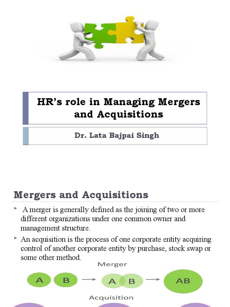 HR's Role in Managing Mergers and Acquisitions | PDF | Mergers And ...