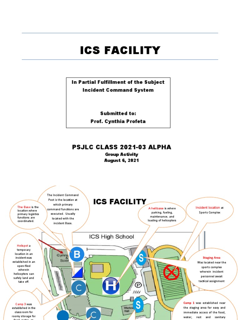 Ics Facility: PSJLC Class 2021-03 Alpha | PDF | Incident Command System ...