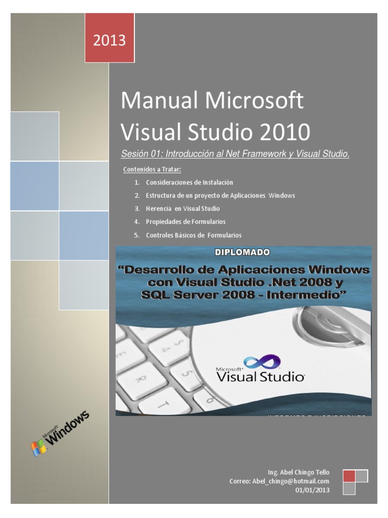 Manual Visual Studio 2010 y .NET Framework | PDF | .NET Framework ...